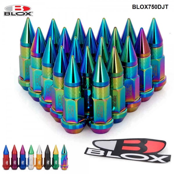 20PCS/SET Blox Racing Jdm Style 50MM Aluminium Extended Tuner Lug Nuts With Spike For Wheels ...